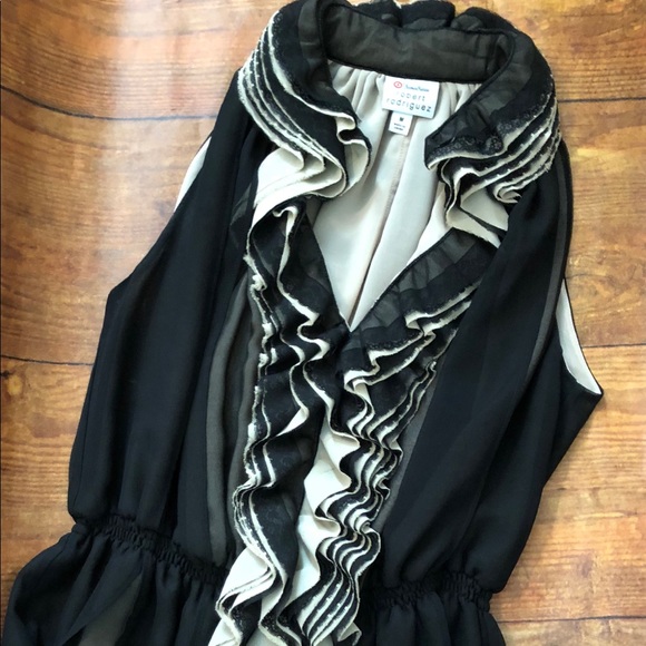 Robert Rodriguez | Tops | Robert Rodriguez Ruffled Sleeveless Top | Poshmark
